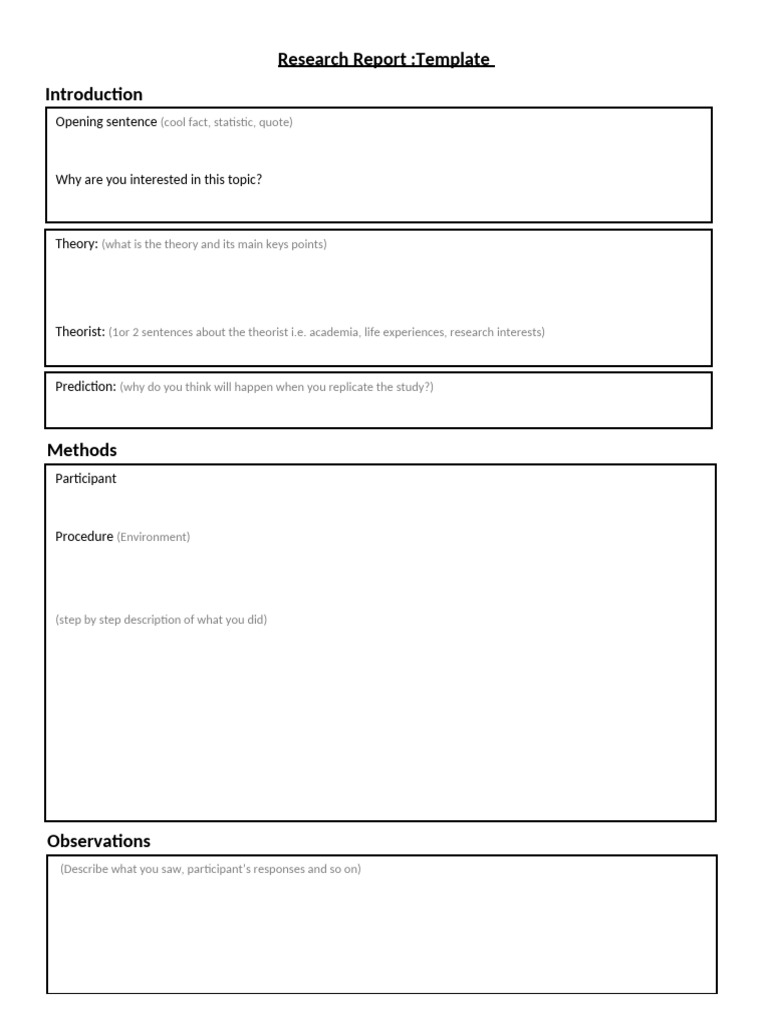 Research Report Template (1) 2 | PDF