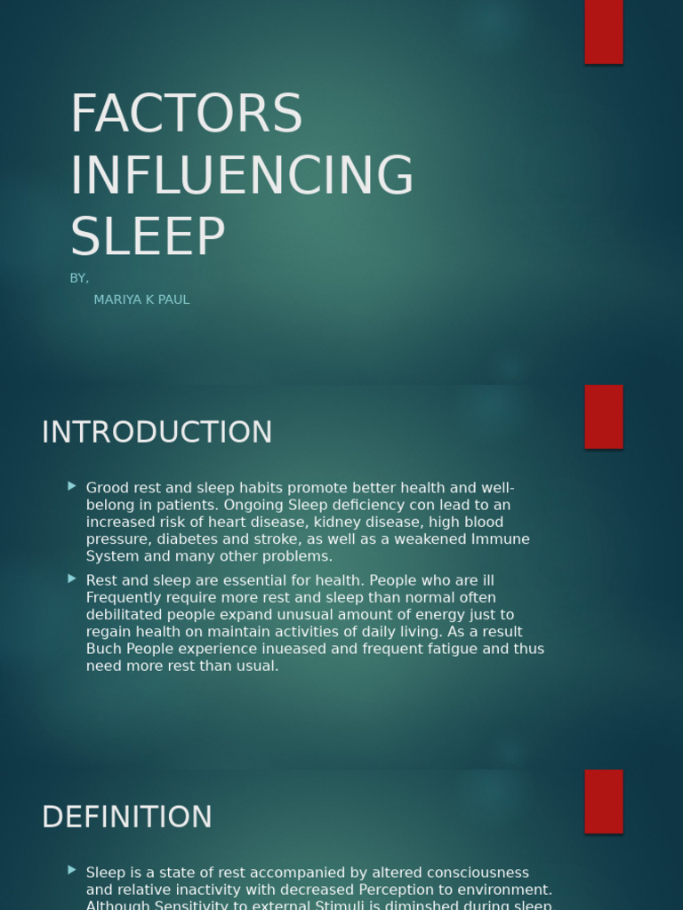 Presentation | PDF | Sleep | Insomnia
