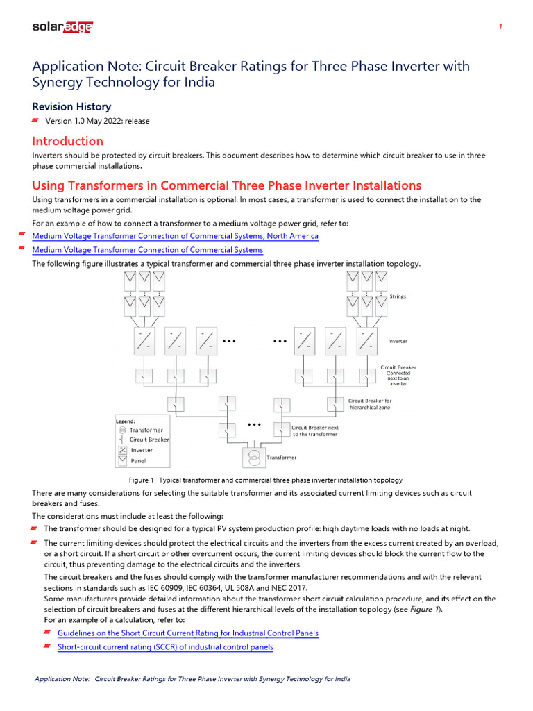3 Phase Transformers and Fuses For Solaredge | PDF | Power Inverter ...