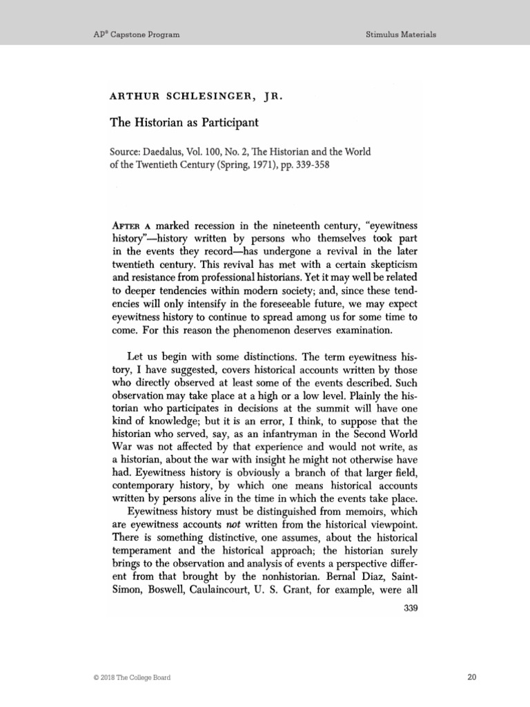 The Historian As Participant | PDF | Science & Mathematics