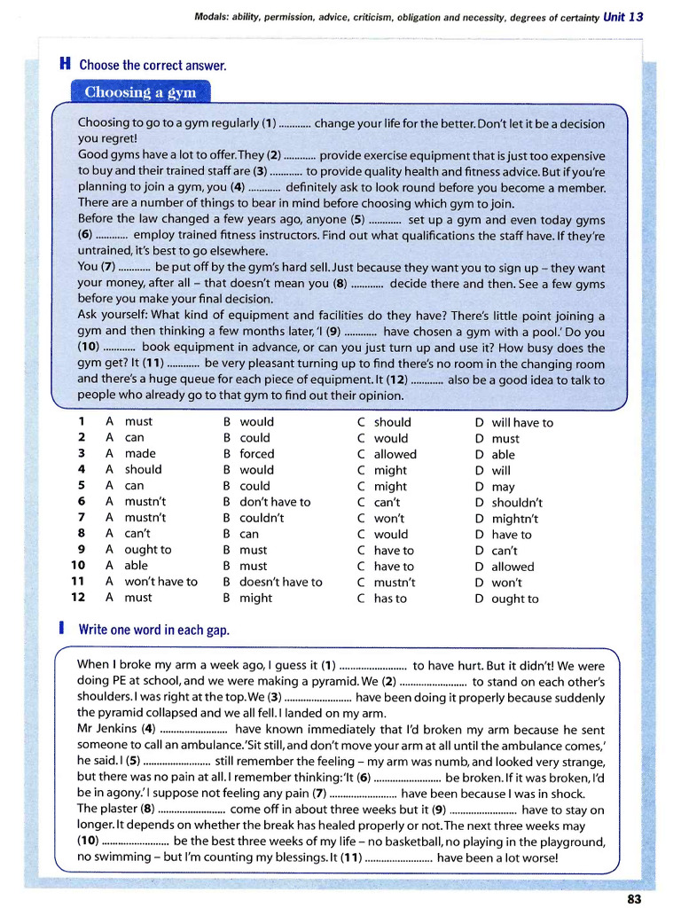 Destination B2. Grammar Vocabulary With Answer Key-Pages-85 | PDF
