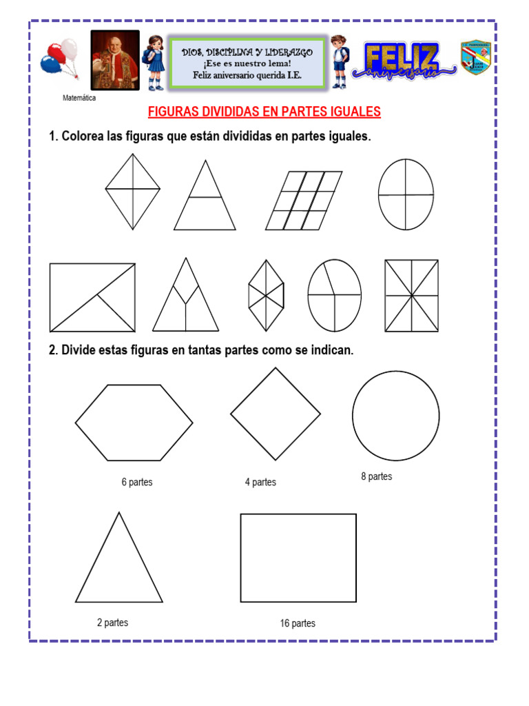 Lucianna Camila Ortega Ordinola - Ficha 3 Figuras Divididas en Partes ...
