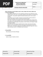 SOP 5-001 Rev. 13 SM9223 Enzyme Substrate Coliform Test | PDF ...
