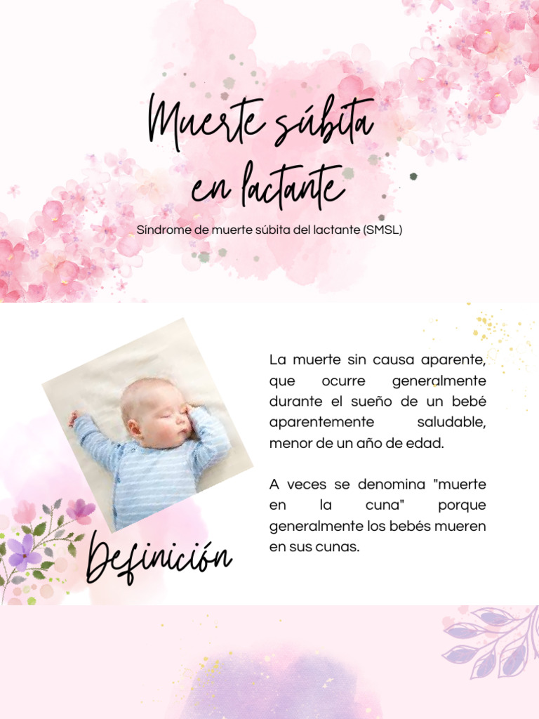 Prevención del Síndrome de Muerte Súbita Infantil | PDF