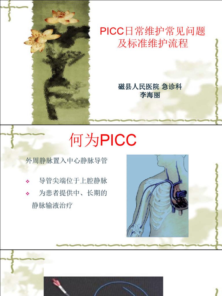 PICC日常维护常见问题（医护版） | PDF