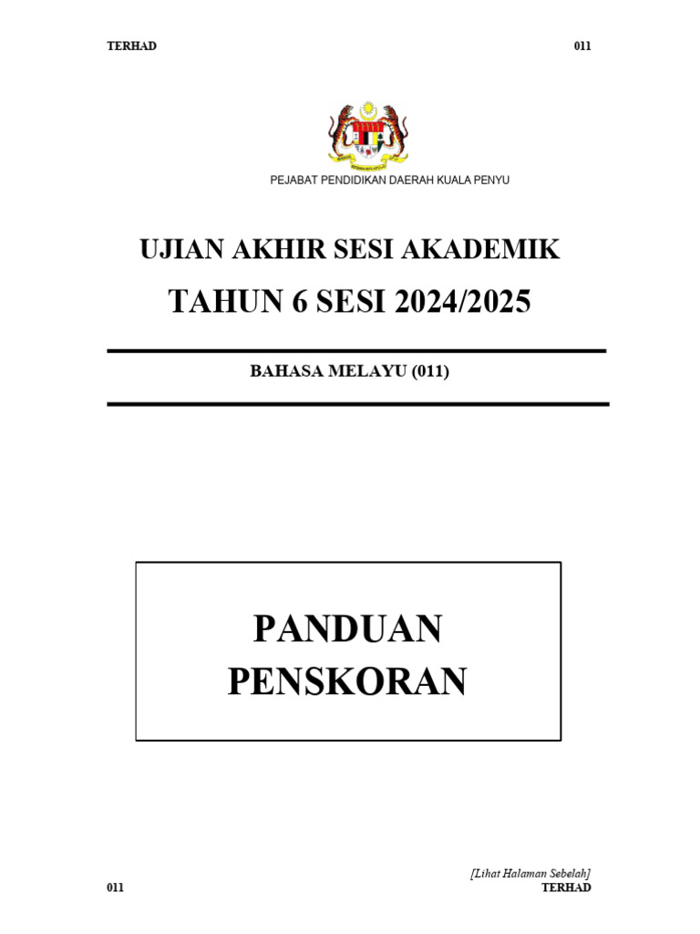 Skema Jawapan PPD K.penyu | PDF