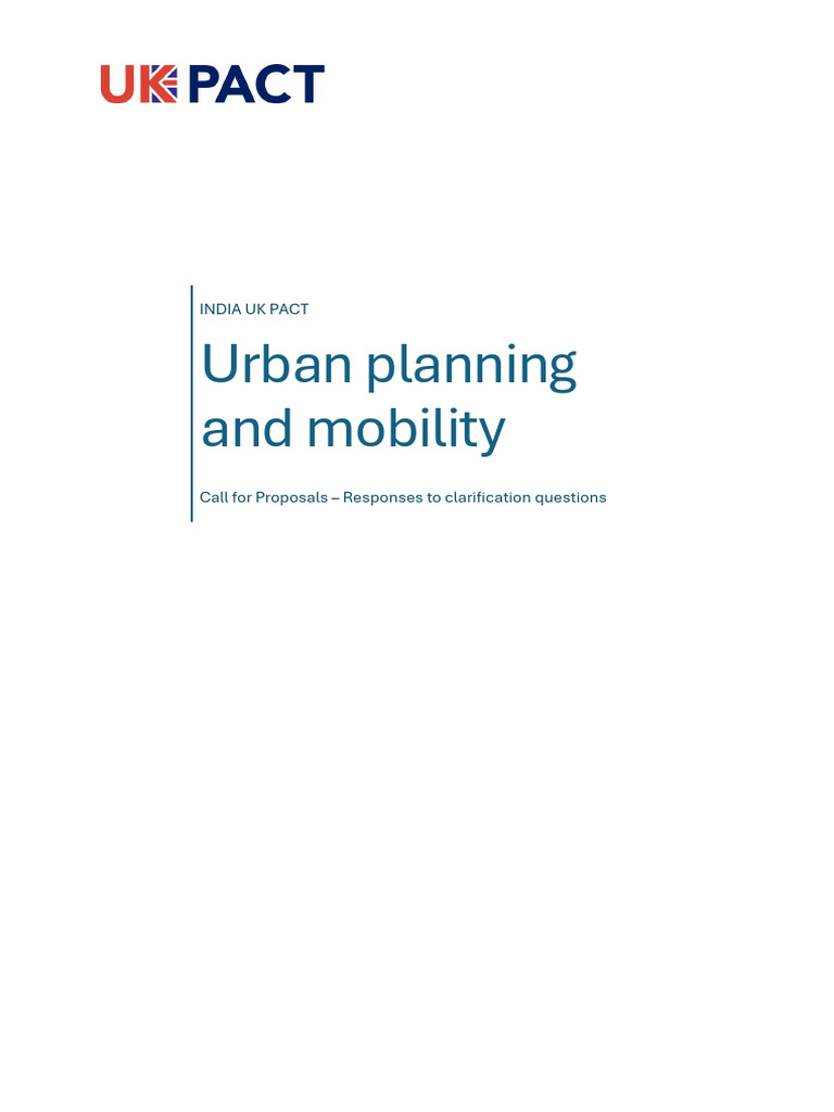 India UK PACT - FAQ2 | PDF | Performance Indicator | Consortium