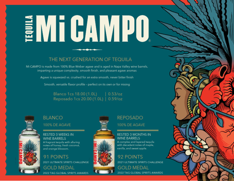 Mi Campo Sell Sheet | PDF | Cooking, Food & Wine