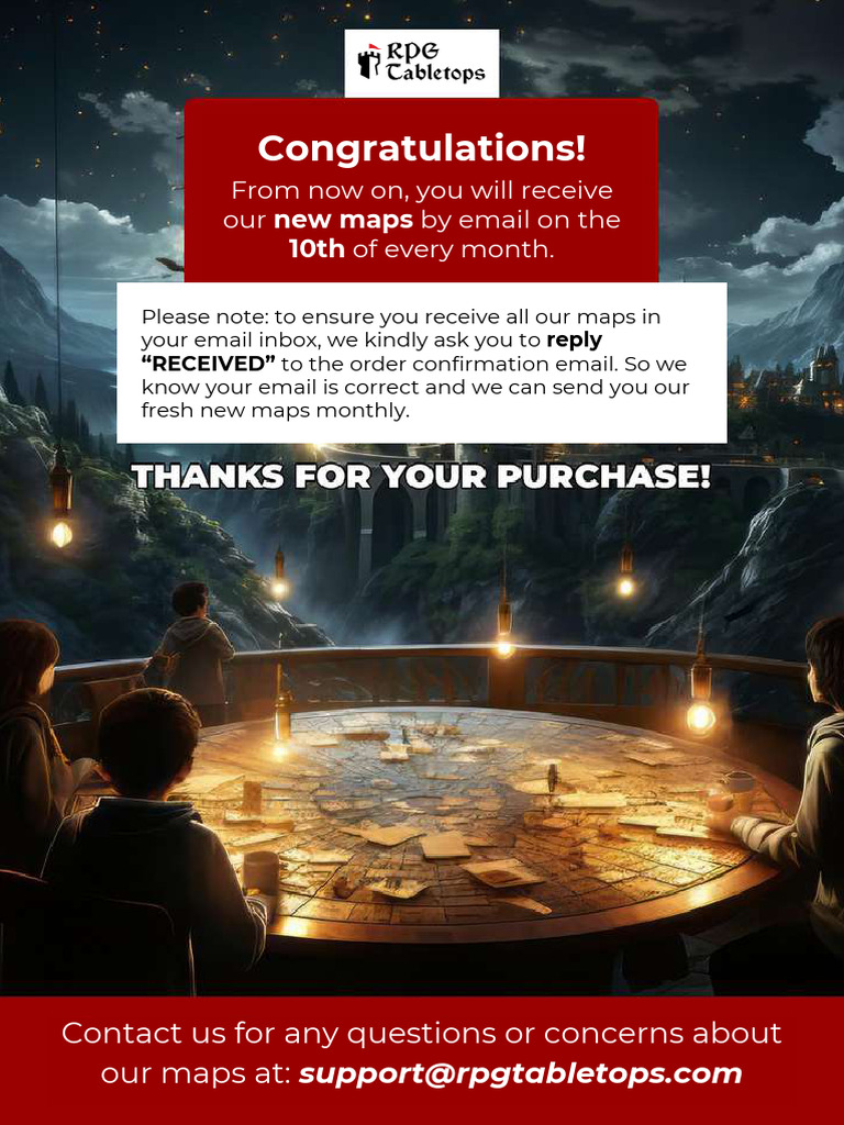 Your New Monthly Maps Subscription - RPG Tabletops | PDF