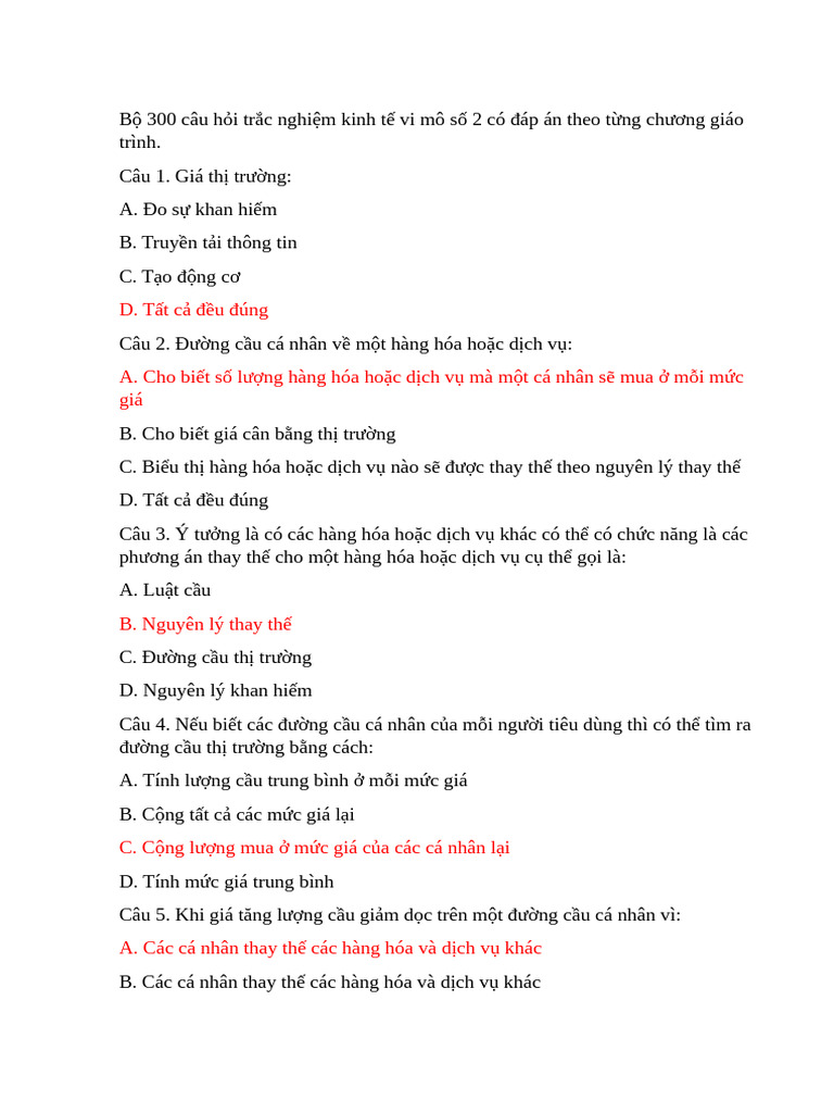 Bộ 300 câu hỏi trắc nghiệm 2 KTVM | PDF