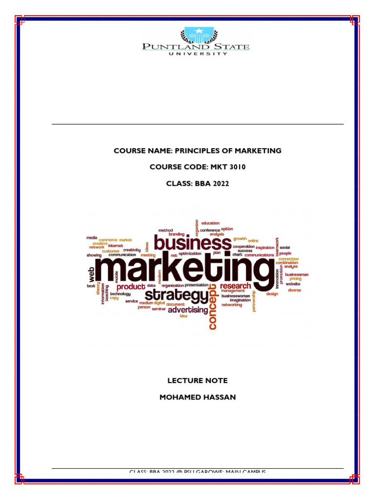Principles of MARKETING | PDF | Marketing | Market (Economics)