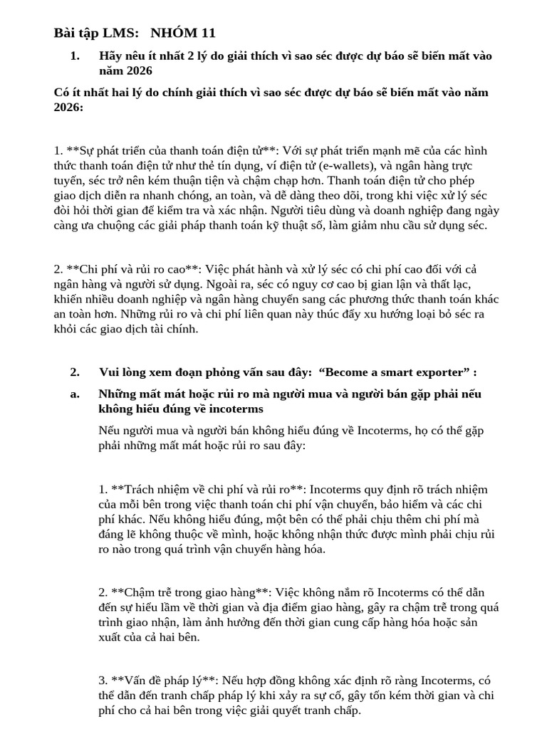 Bài tập LMS | PDF