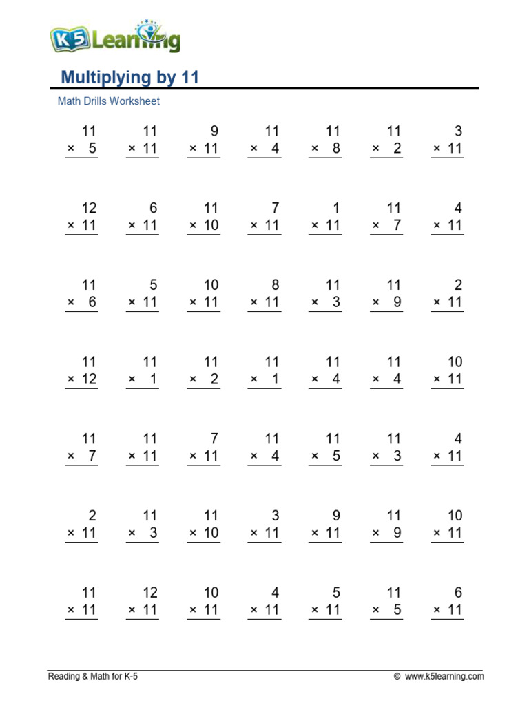 Eleven-Times-Table-Practice (#2) | PDF | Cooking, Food & Wine