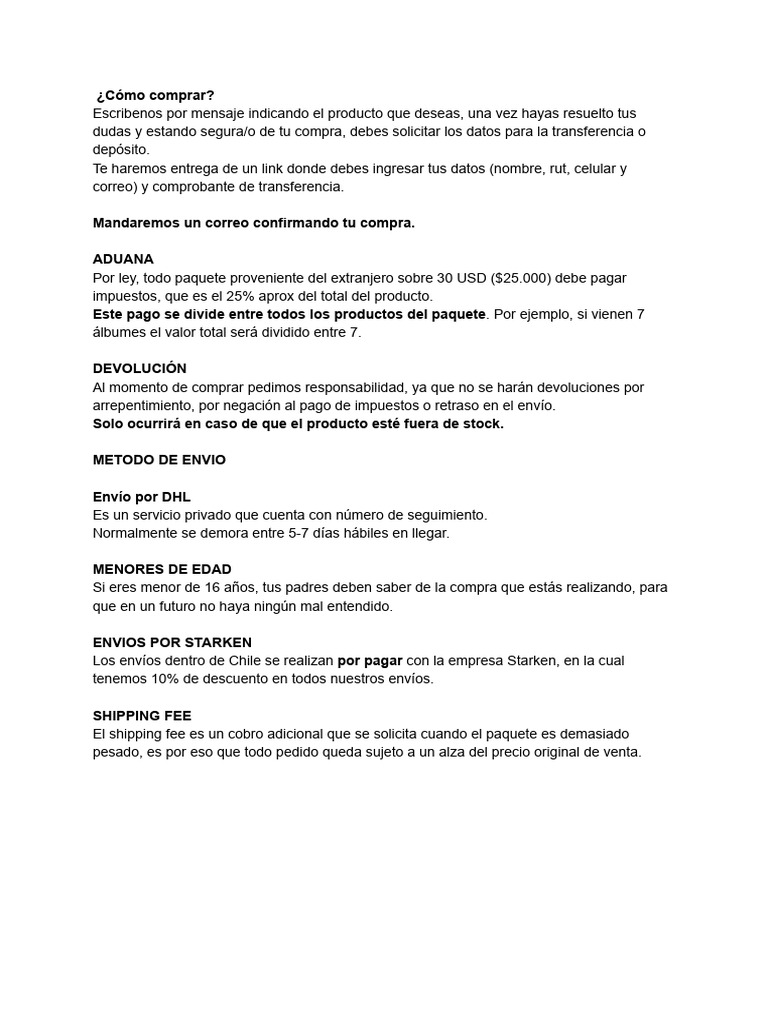 Terminos y Condiciones | PDF