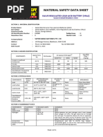 MSDS Exide | PDF | Workplace | Occupational Safety And Health