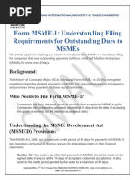 Instruction Kit - MSME Form I | PDF | Small And Medium Sized Enterprises | Computing