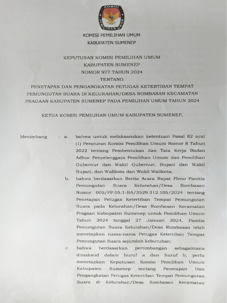 SK PKTPS Rombasan | PDF