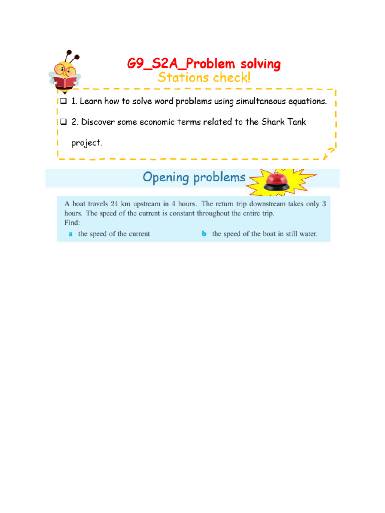 3 - Problem Solving - LessonNote | PDF | Teaching Methods & Materials