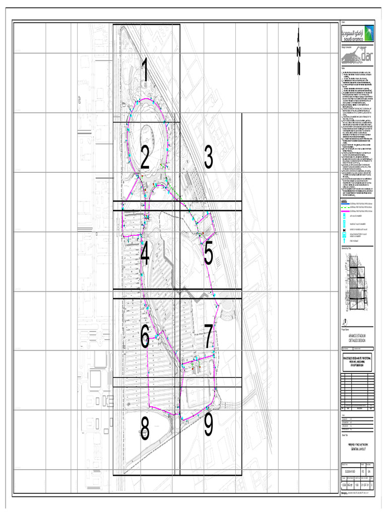 Aramco Stadium Detailed Design: Firefighting Network General Layout ...
