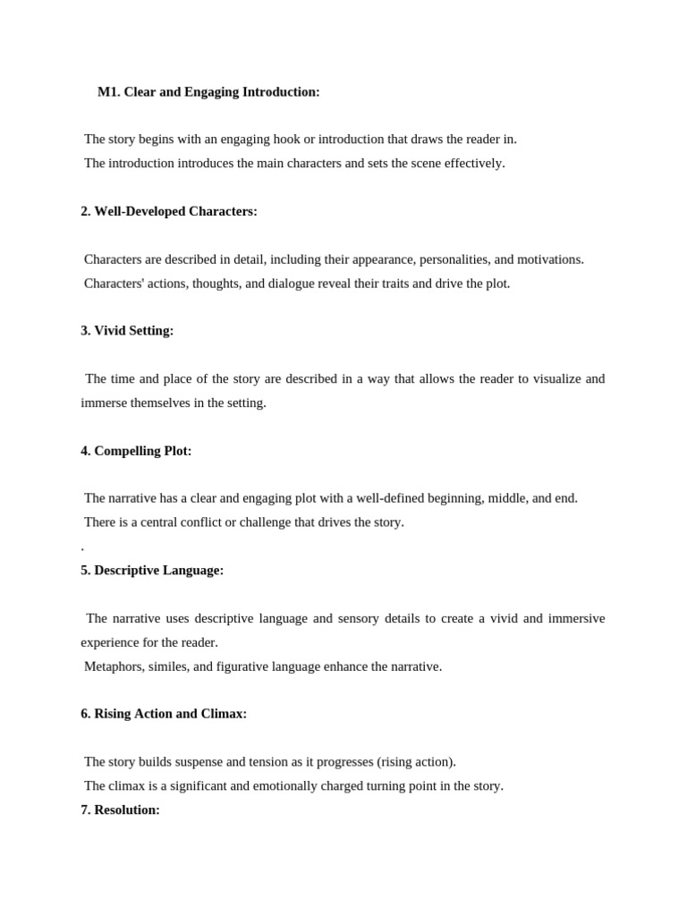 Narrative Writing Checklist | PDF | Language Arts & Discipline ...