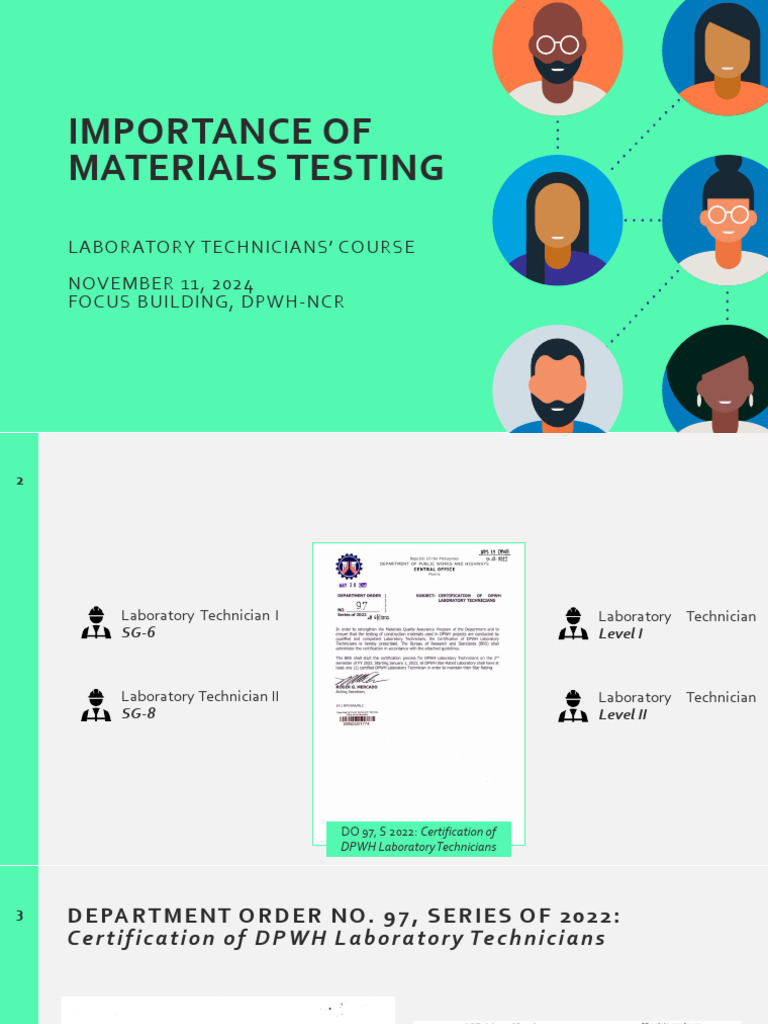Importance of Materials Testing LTC 2024 | PDF | Concrete | Laboratories