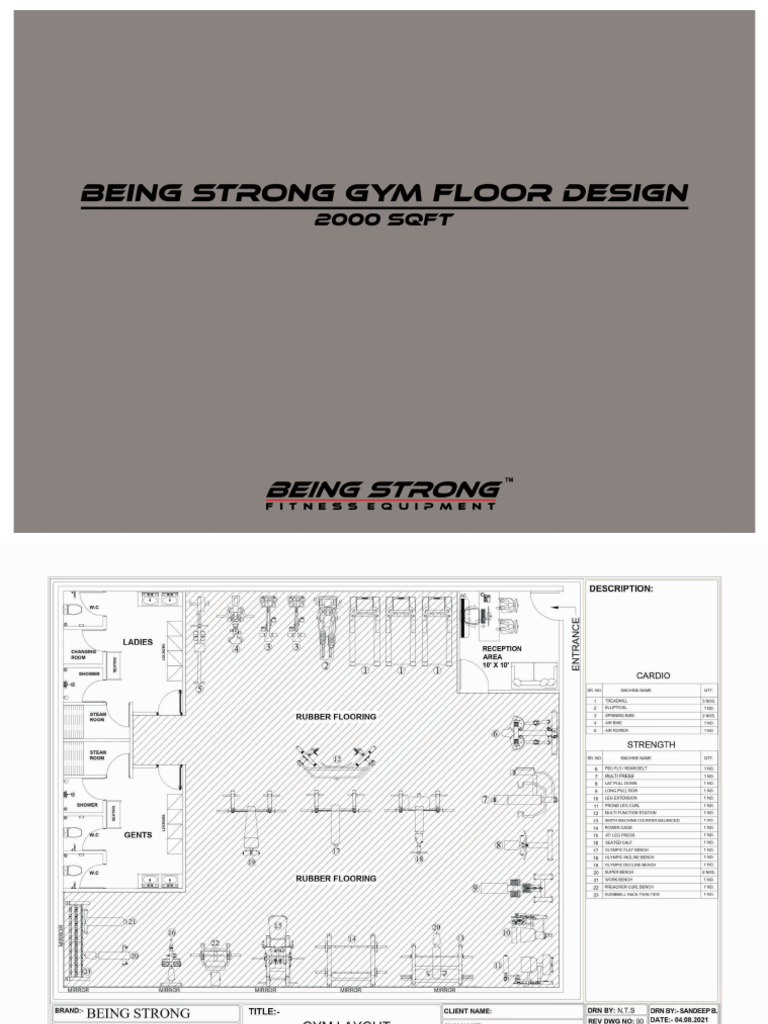 2000 Sqftgym Floor Design | PDF