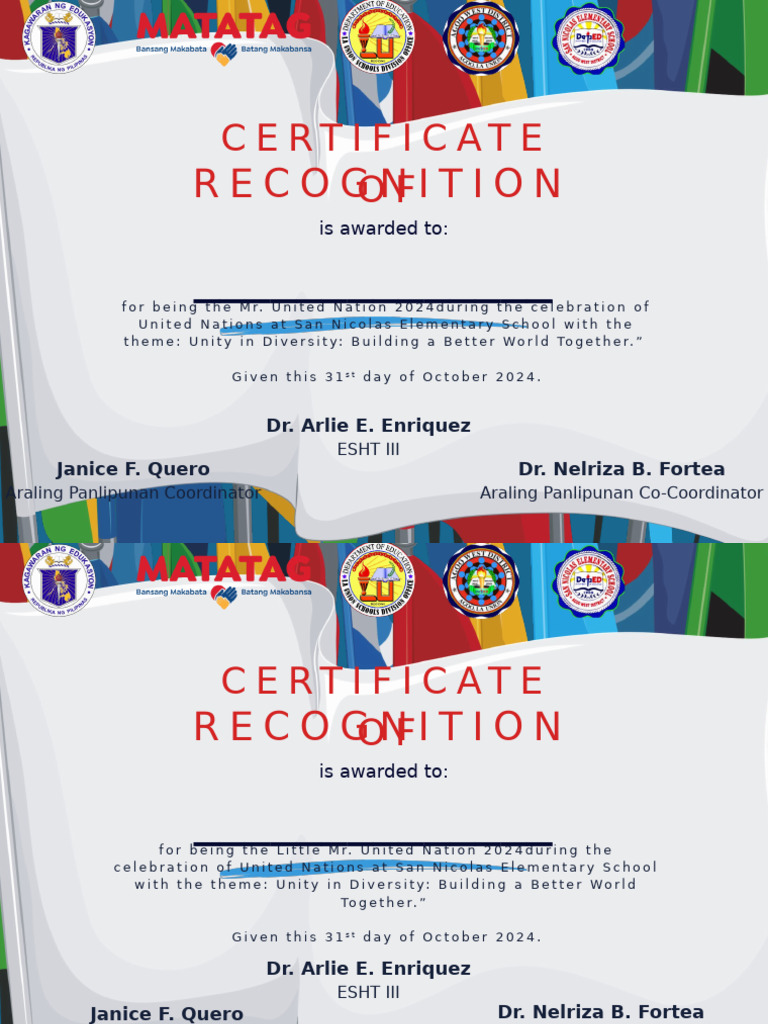 United Nations Certificate and AWARDS | PDF