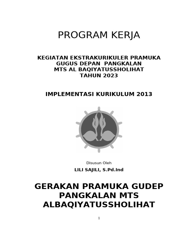 Program Ekskul Pramuka | PDF