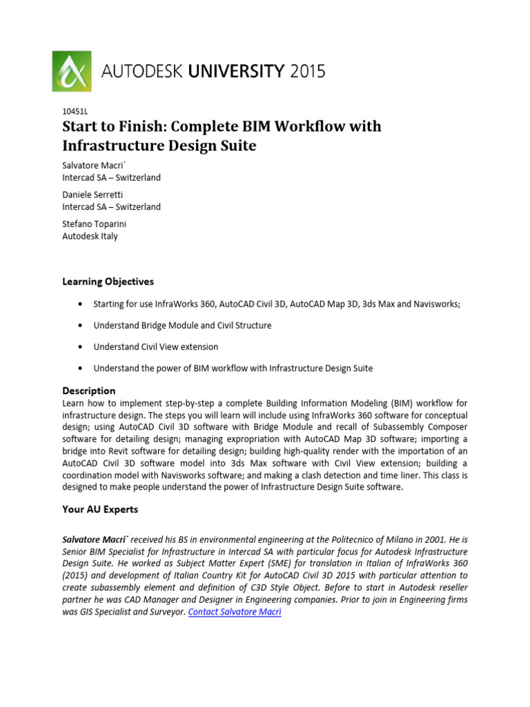 Handout 10451 AU2 CL1045L HandOut | PDF | Auto Cad | Autodesk
