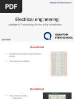 Breadboard Basics: @teamteachwell | PDF | Electronic Engineering ...