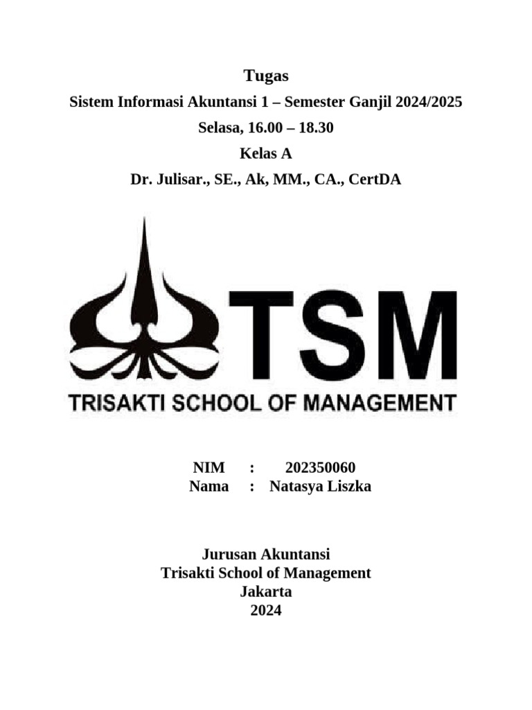 Natasya Liszka Kelas A Pert 10 SIA 1 | PDF | Bisnis | Komputer