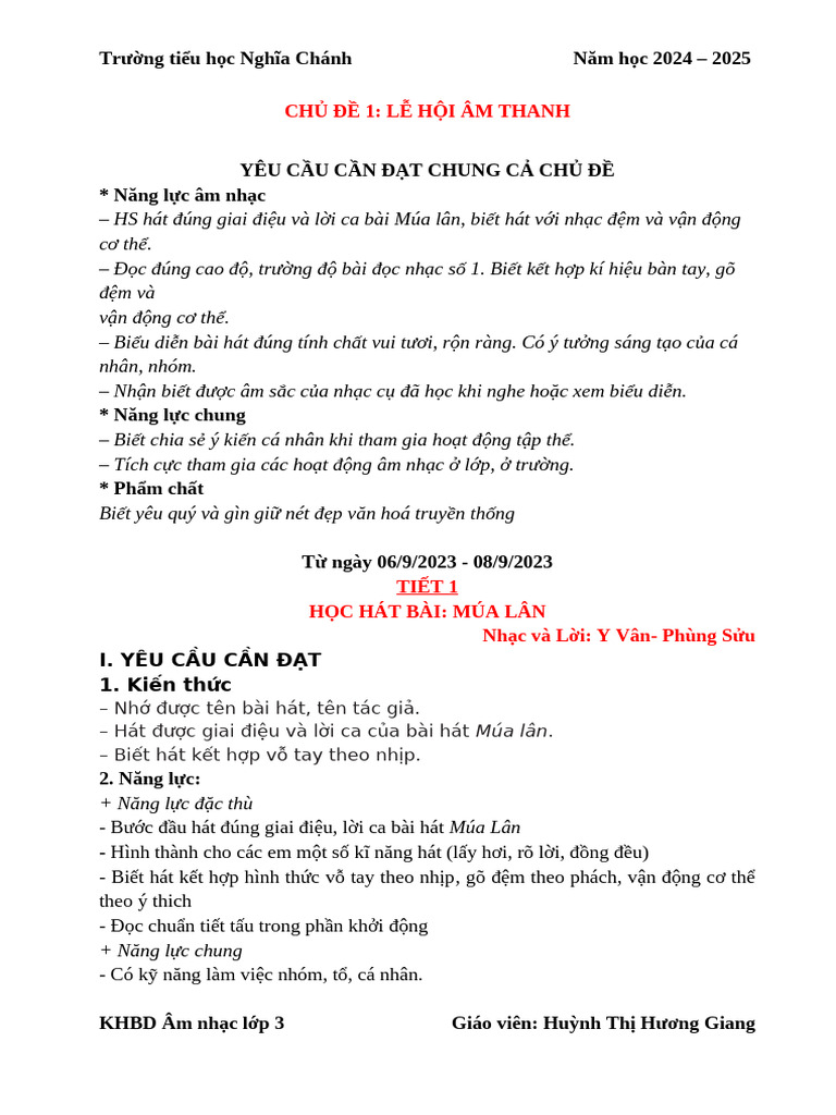 KHBD L P 3 C Năm | PDF