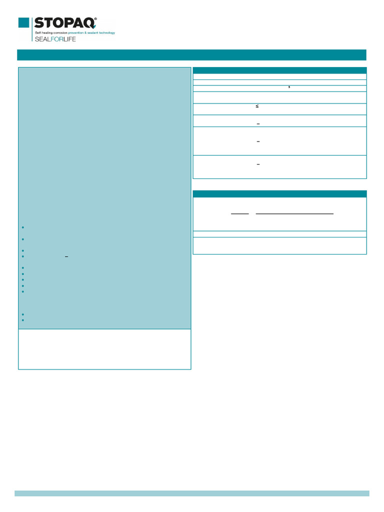PDS Stopaq Basecoat H V1 EN | PDF | Coating | Water