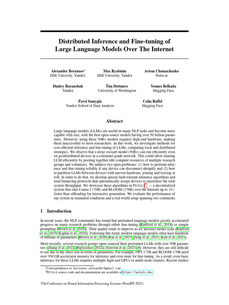 Efficient Distributed LLM Inference | PDF | Parallel Computing | Cache ...