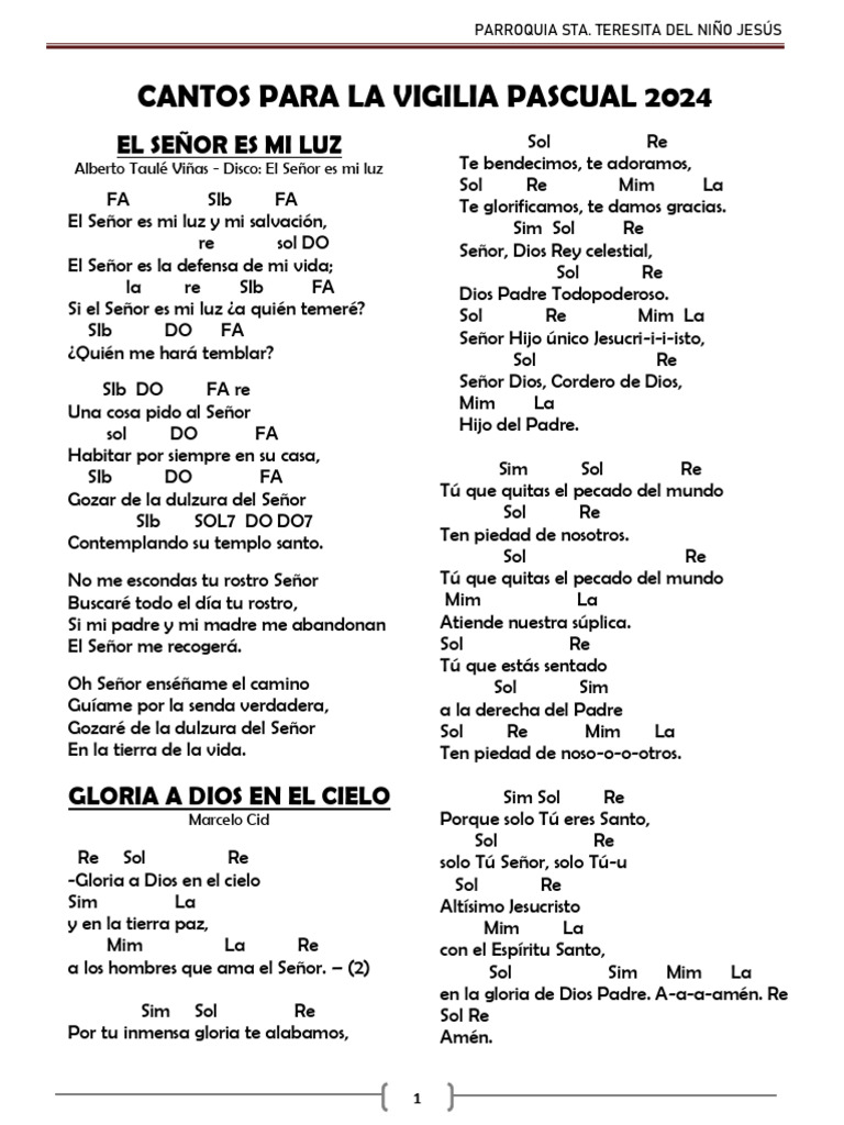 Misa de La Vigilia 2024 | PDF | Cristo (título) | Pascua de Resurrección