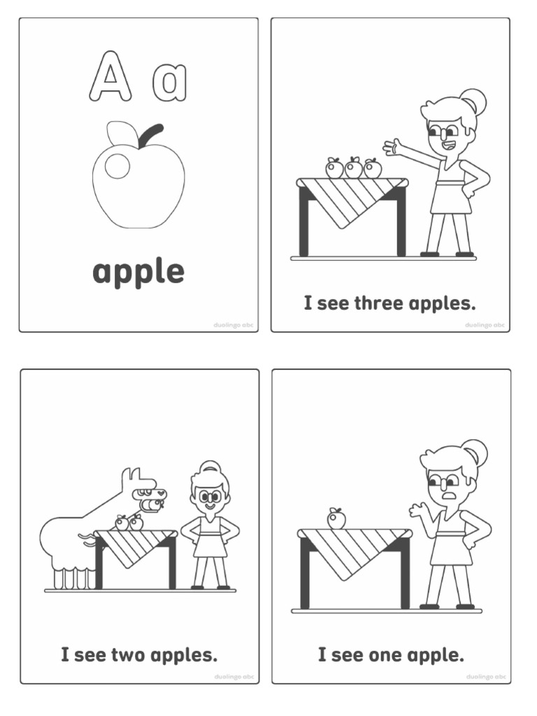 Duolingo ABC A Printable | PDF