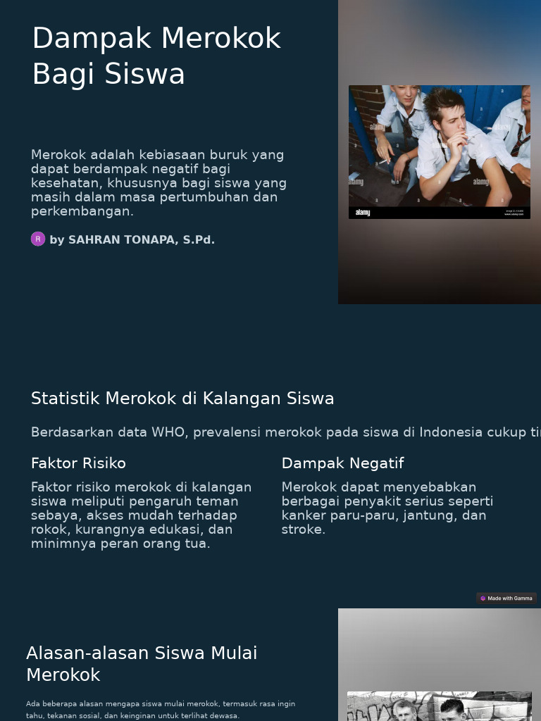 Dampak Merokok Bagi Siswa | PDF