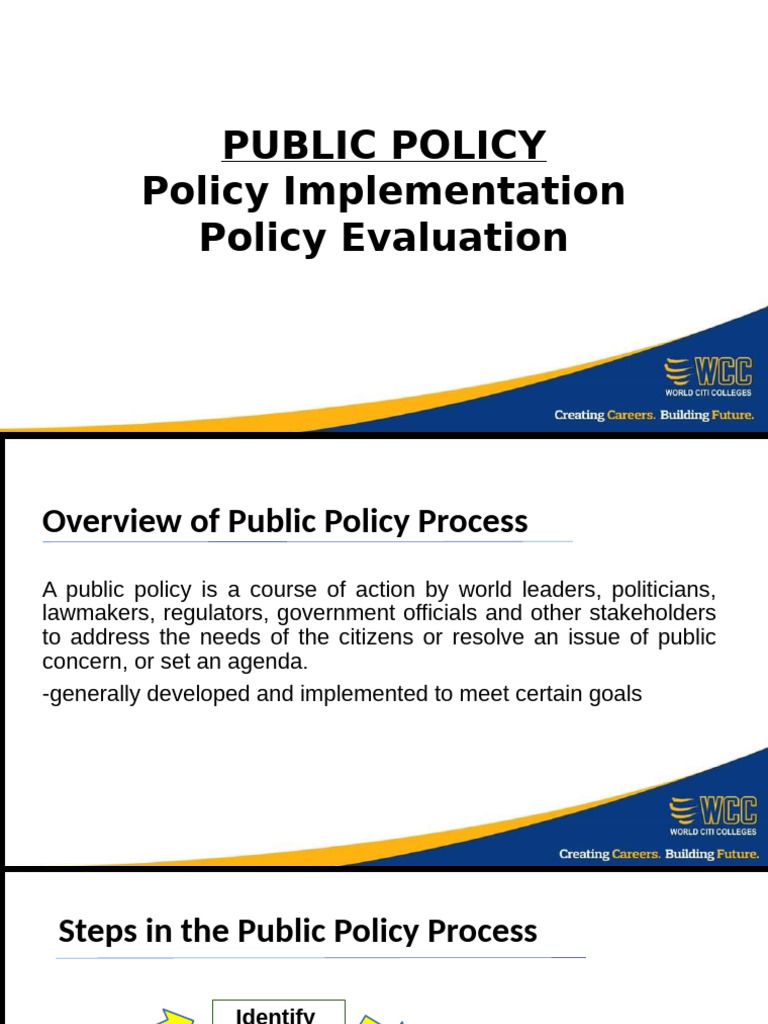 Public Policy | PDF | Evaluation | Policy