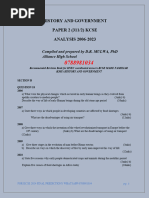 KCSE 2024 History Paper 1 Questions | PDF | Kenya