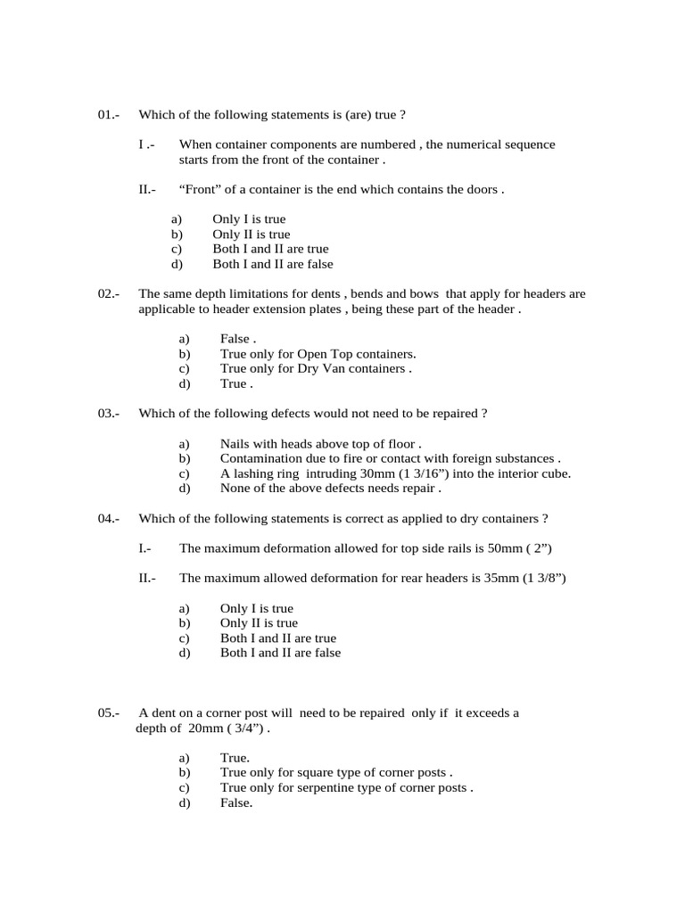 IICL Container Repair Guidelines | PDF | Rivet | Door