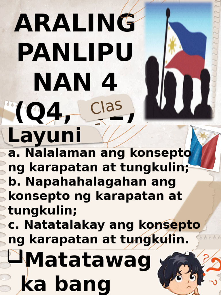 CLASS OBSERVATION Konsepto NG Karapatan at Tungkulin - GRADE 4 LEVEL | PDF
