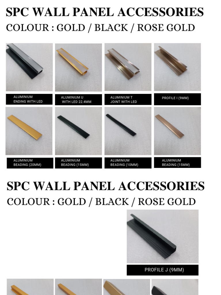 SPC Panel Accessories | PDF | Home & Garden