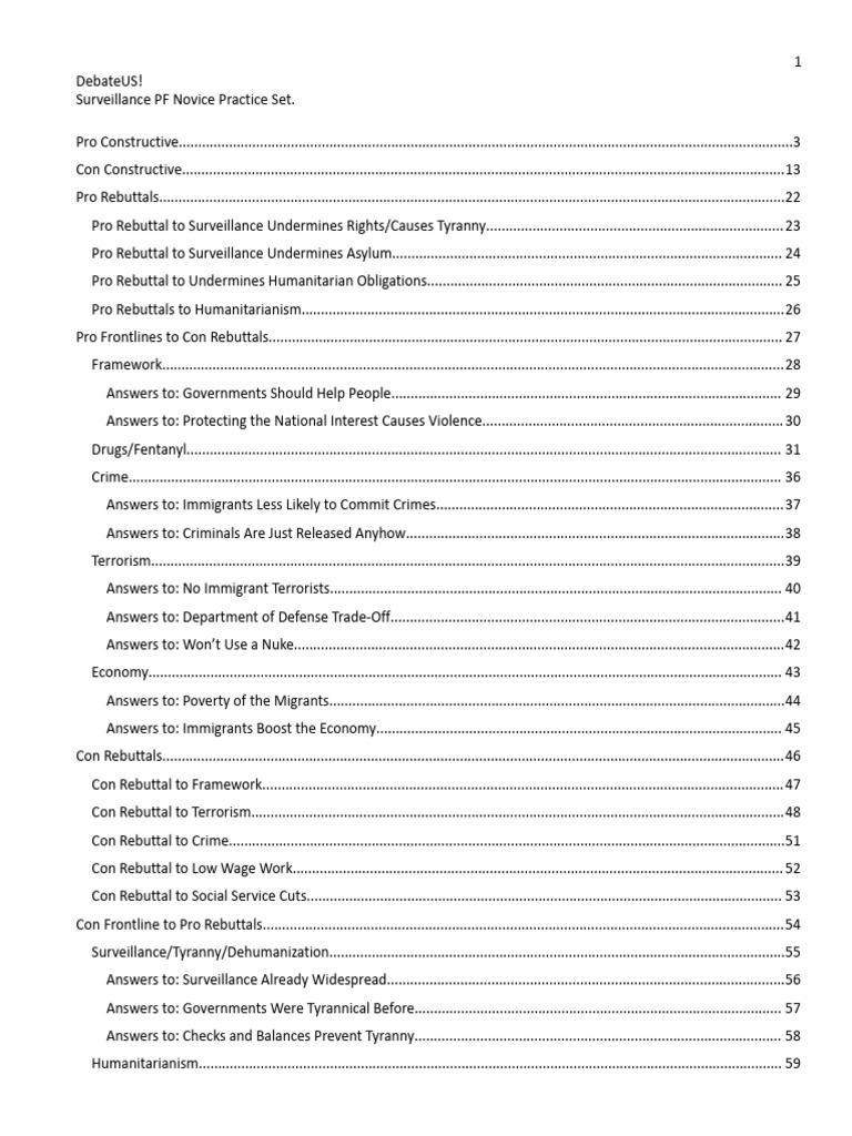 Novice Starter Pack (Surveillance PF 2024) | PDF | Fentanyl | Immigration