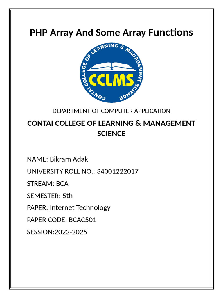 Internet Technology | PDF | Php | Computing