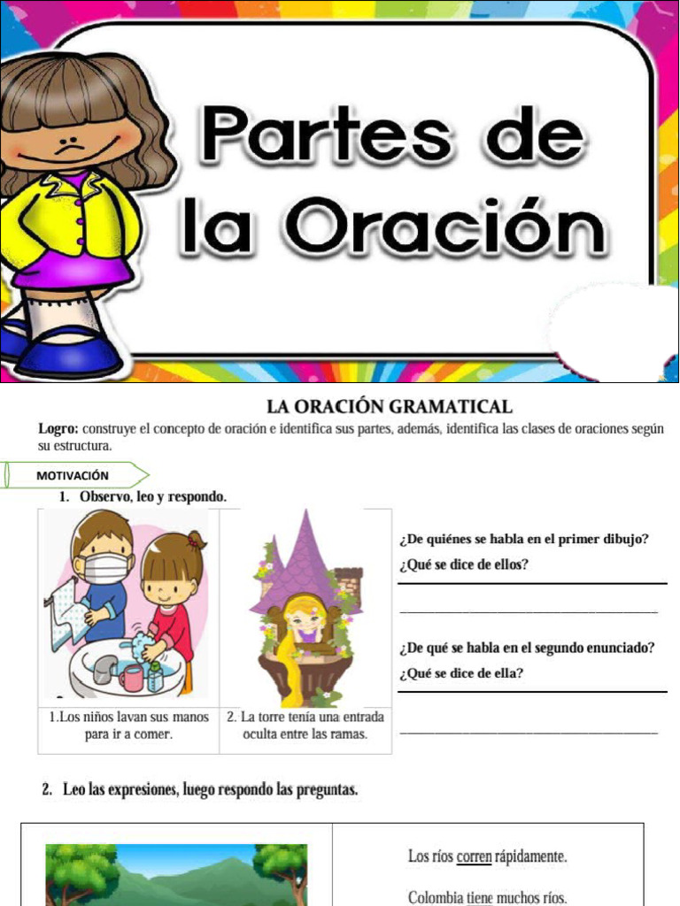 Com. Partes de La Oración. | PDF