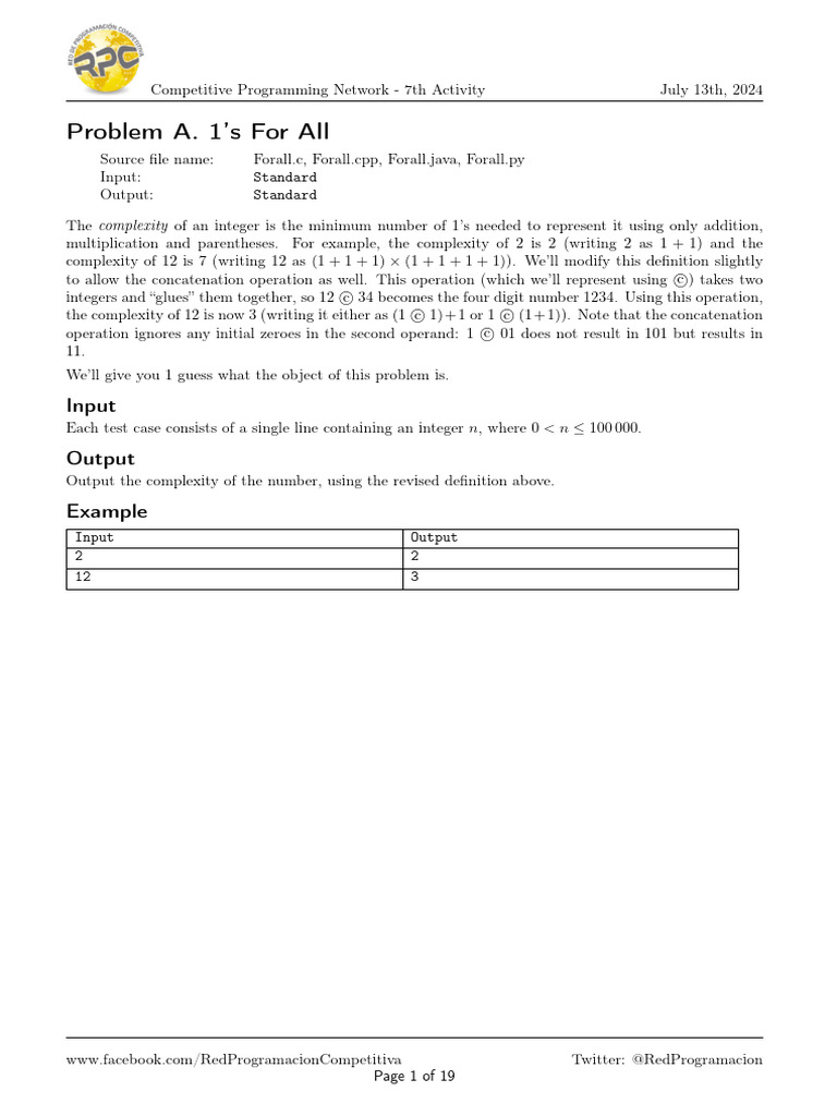 ProblemsetRPC07 | PDF | Applied Mathematics | Computer Programming