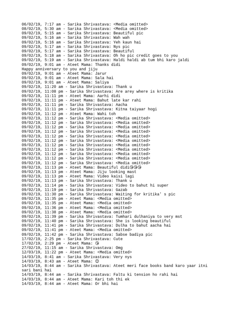 WhatsApp Chat With Ateet Mama | PDF