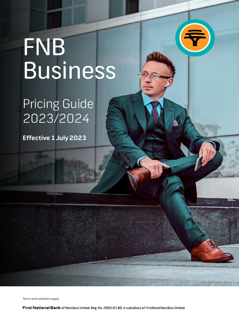 FNB Business Account Pricing 2023/24 | PDF | Debit Card | Credit Card
