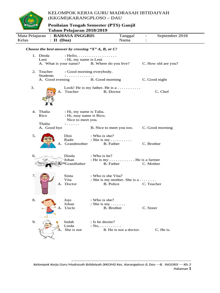 Bahasa Inggris 2 | PDF