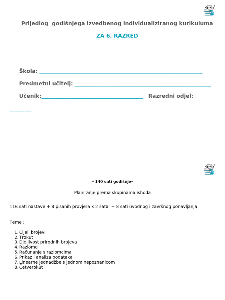 Gik Matematika 6 PP | PDF